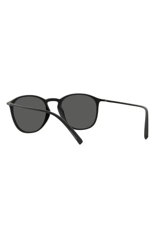 Armani Exchange Square Frame Sunglasses - Matte Black