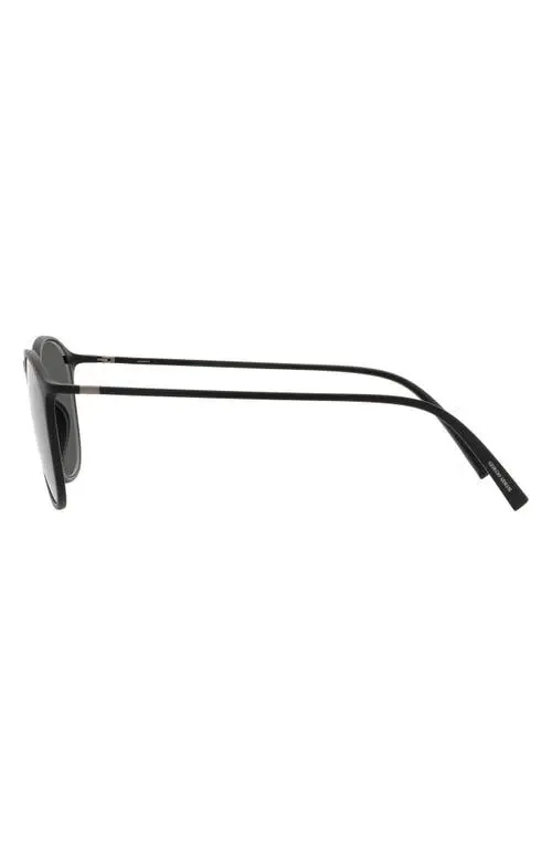 Armani Exchange Square Frame Sunglasses - Matte Black