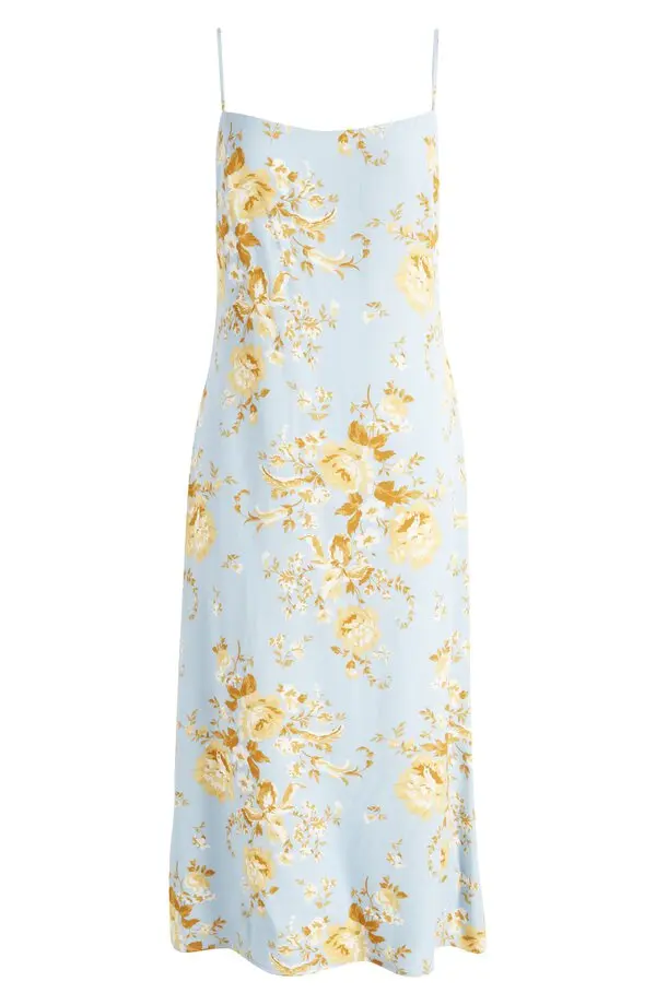 Reformation Dover Floral Print Dress In Heavenly - 51% Off | Editorialist