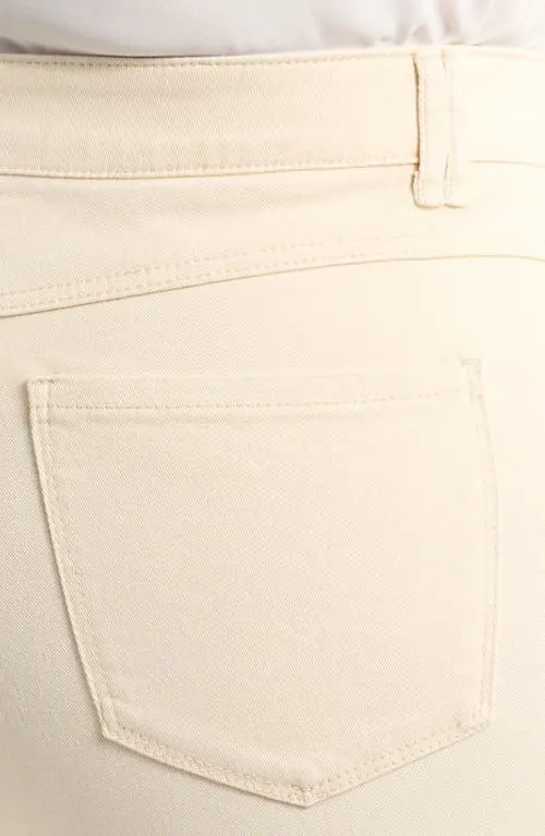 Wit & Wisdom Frayed High Waist Ankle Pants - Ecru