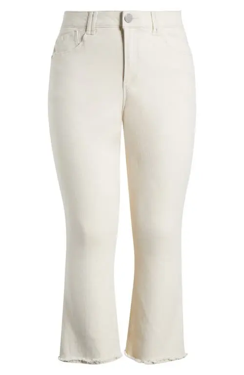 Wit & Wisdom Frayed High Waist Ankle Pants - Ecru