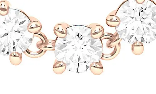HAUTECARAT Lab-created Diamond & Gold Single Earring - 18k Rose Gold
