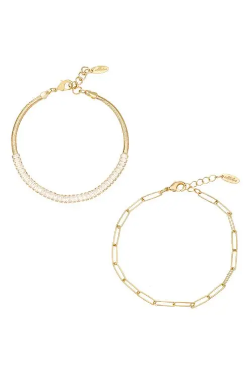 Ettika Set Of 2 Bracelets - Gold