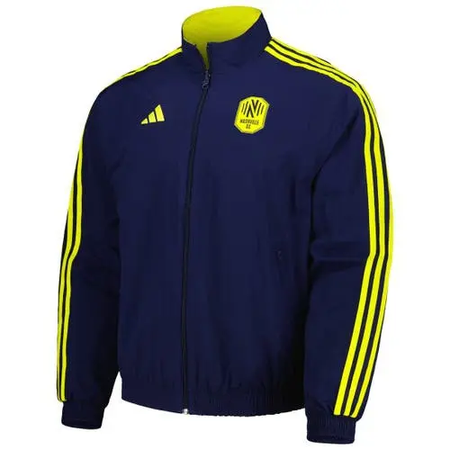Adidas Nashville Sc 2023 On-field Anthem Full-zip Reversible Team Jacket By