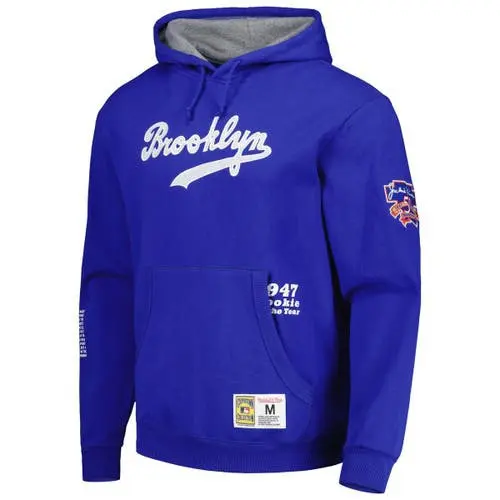 Mitchell & Ness Jackie Robinson Brooklyn Dodgers Fleece Pullover Hoodie