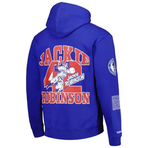 Mitchell & Ness Jackie Robinson Brooklyn Dodgers Fleece Pullover Hoodie