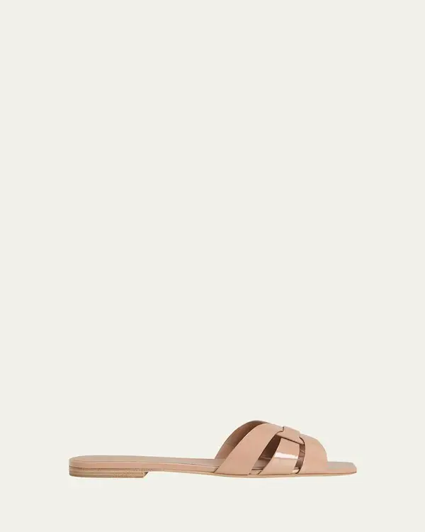 Saint Laurent Nu Pieds Flat Sandals - Nude