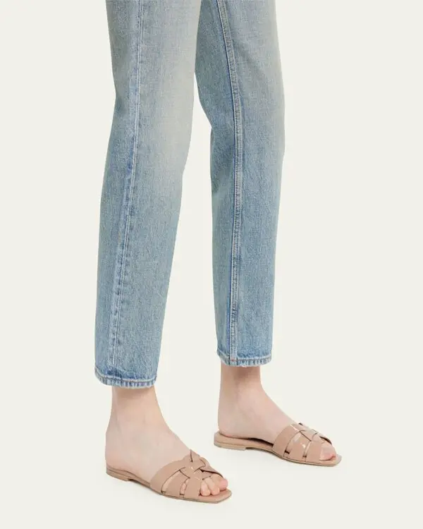 Saint Laurent Nu Pieds Flat Sandals - Nude