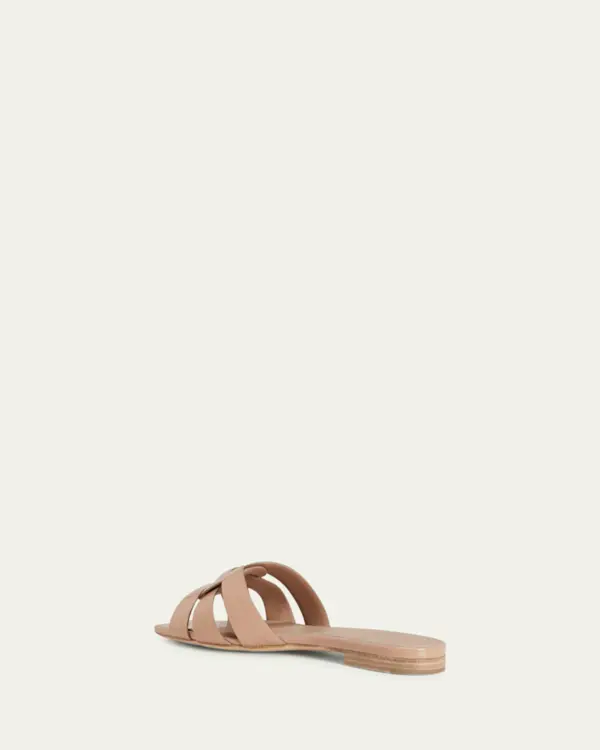 Saint Laurent Nu Pieds Flat Sandals - Nude