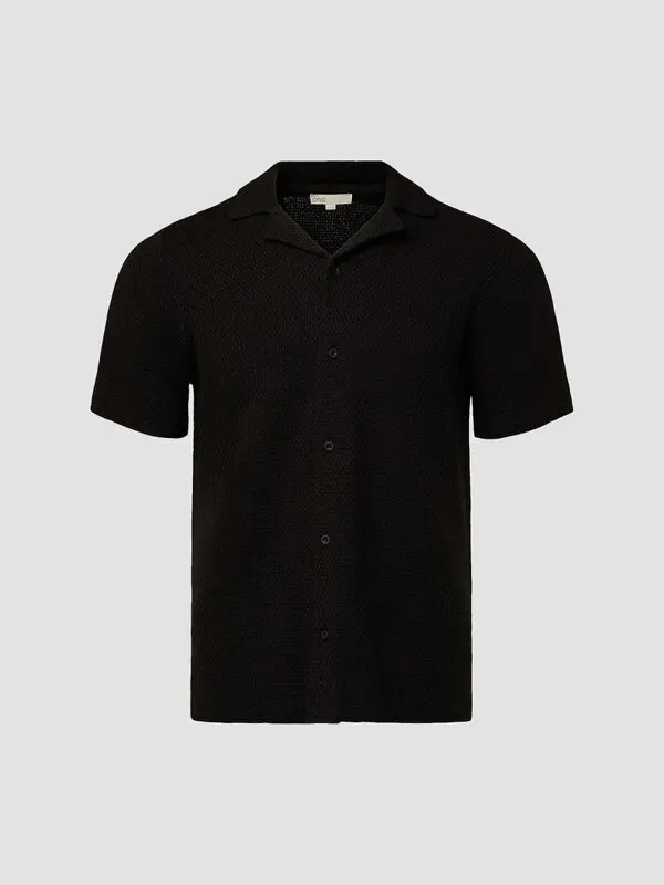 Onia Cotton Textured Camp Shirt