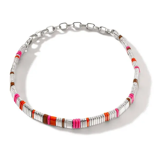 John Hardy Colorblock Choker - Silver