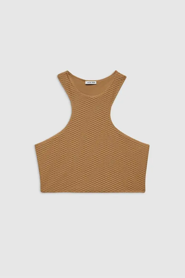 ANINE BING Morgan Bikini Top - Camel