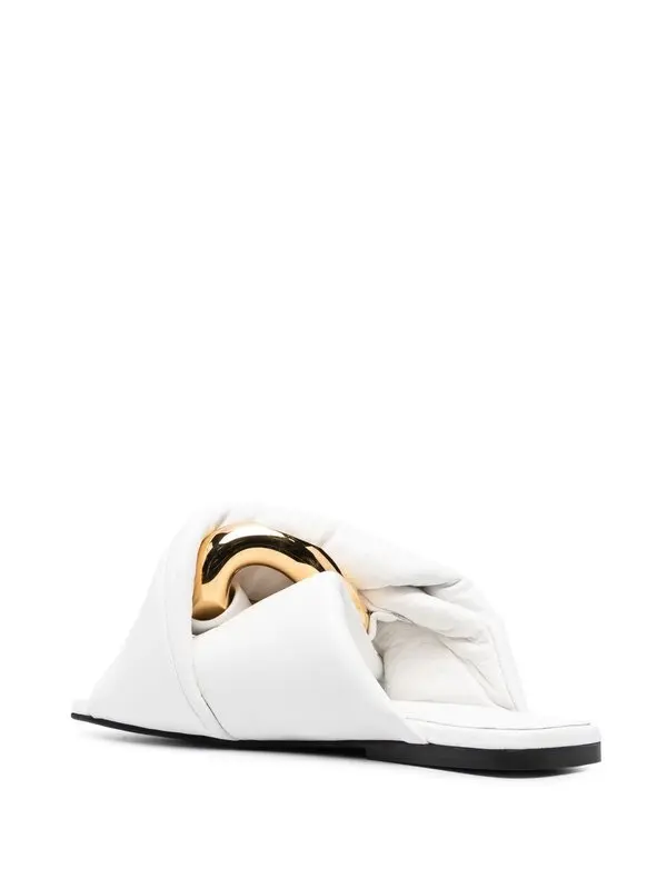 JW Anderson Chain-link Detail Sandals - White