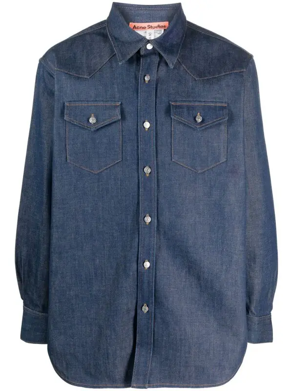 Acne Studios Long-sleeve Denim Shirt - Blue