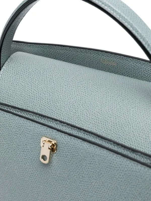 VALEXTRA Medium Brera Leather Tote Bag