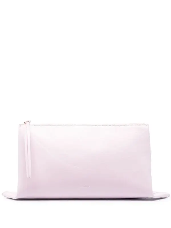 JIL SANDER Logo-embossed Clutch