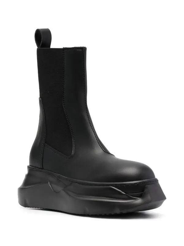 Rick Owens Beetle Leather Ankle Boots
