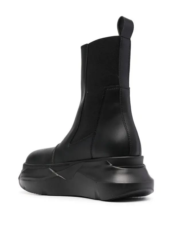 Rick Owens Beetle Leather Ankle Boots
