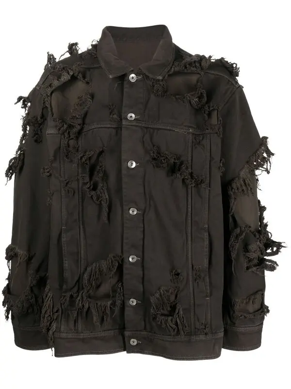 Rick Owens Layered Detailed Jacket