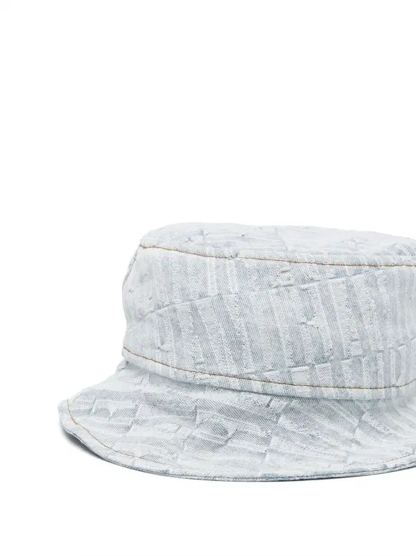 Amiri Repeat Denim Jacquard Bucket Hat