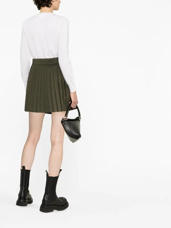 Comme Des Garçons Plaid Appliqué Knit Top