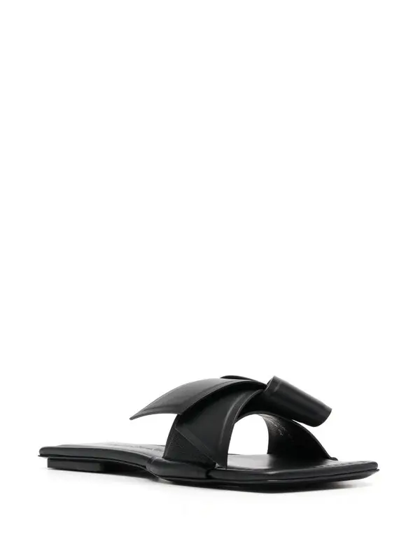 Acne Studios Leather Bow Slides