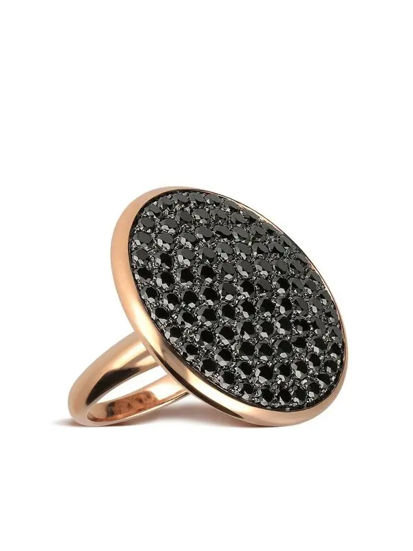 LEO PIZZO 18kt Rose And Diamond Ring - Black