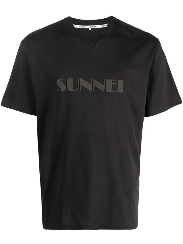 Sunnei Logo-print Cotton T-shirt - Black