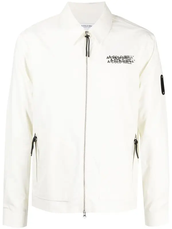 A-COLD-WALL* Logo-print Overshirt - White