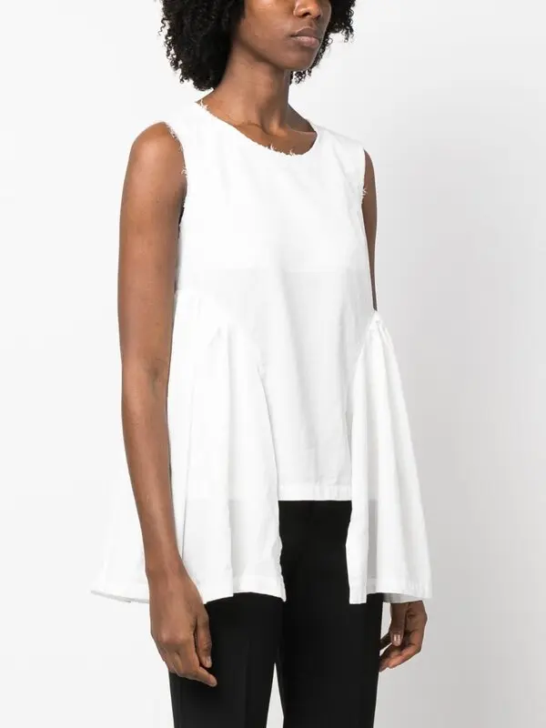 Comme Des Garçons Drape-detail Tank Top