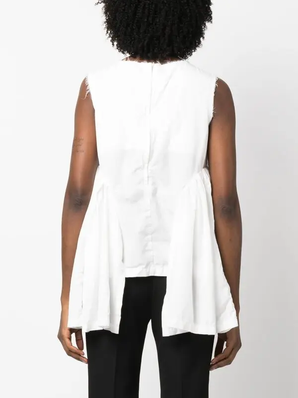 Comme Des Garçons Drape-detail Tank Top