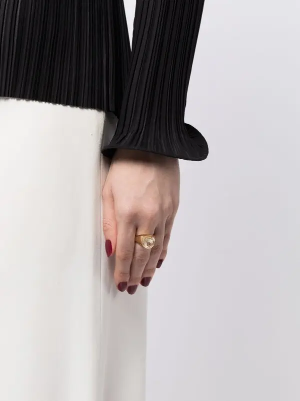 OCTAVIA ELIZABETH 18kt Yellow Aura Topaz Ring