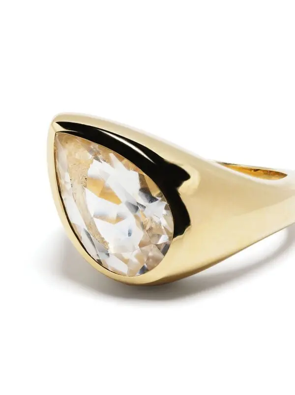 OCTAVIA ELIZABETH 18kt Yellow Aura Topaz Ring
