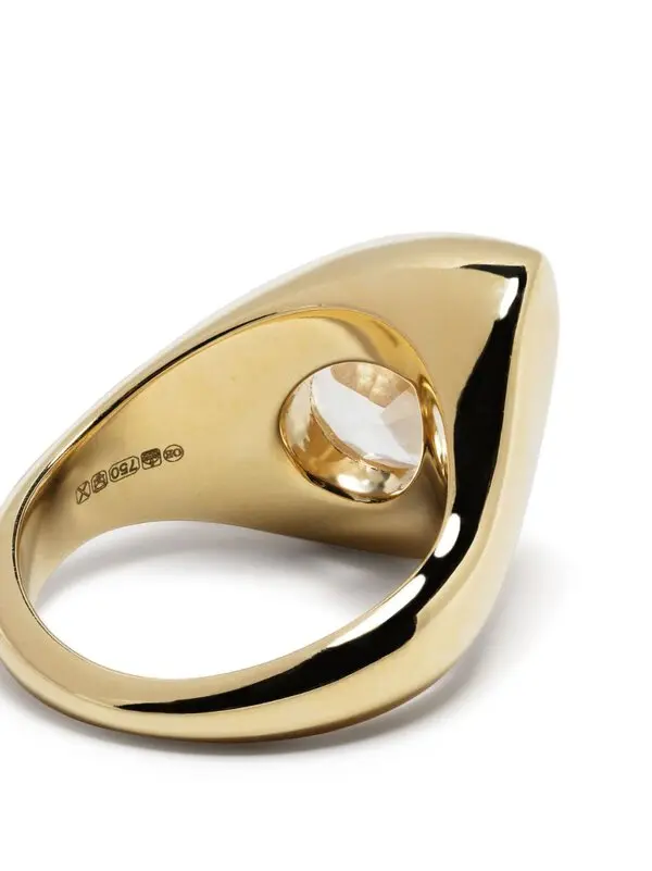 OCTAVIA ELIZABETH 18kt Yellow Aura Topaz Ring