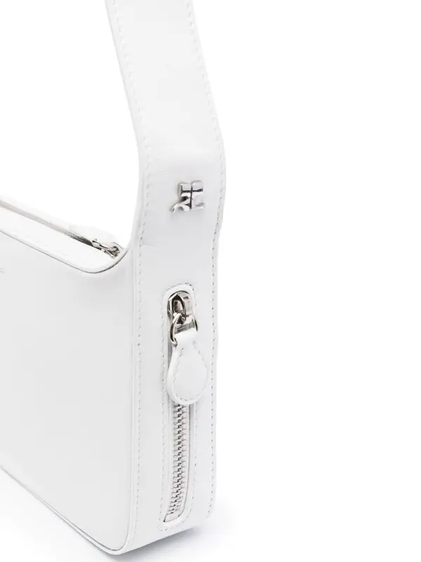 COURREGES Zip-fastening Shoulder Bag - White