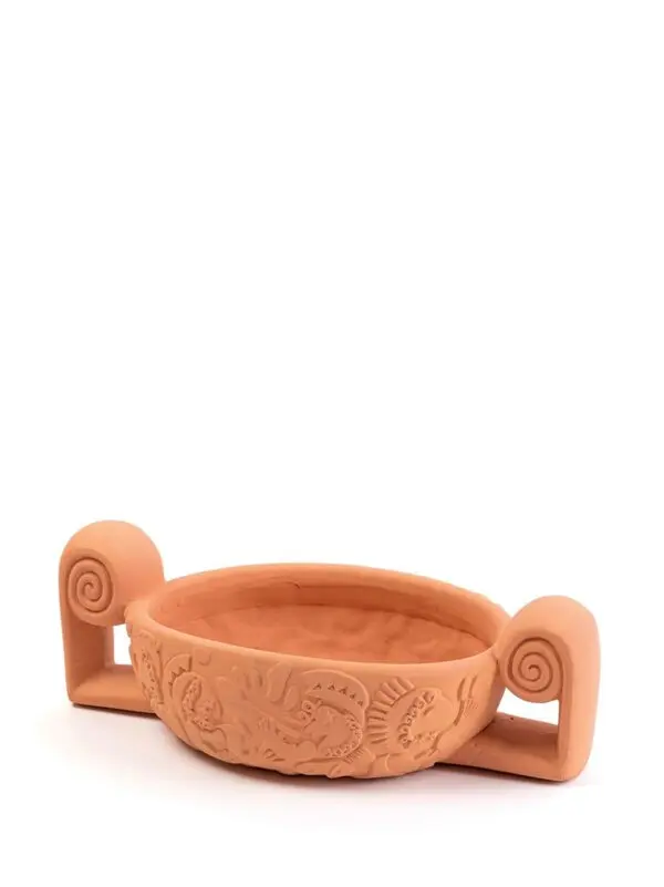 SELETTI Magna Graecia Terracotta Vase - Orange