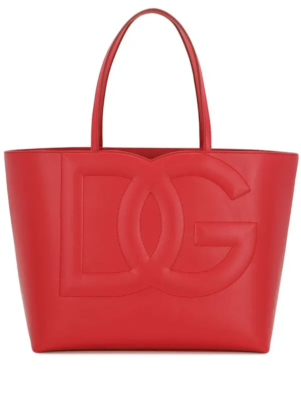 Dolce & Gabbana Dg Logo Medium Tote Bag - Red