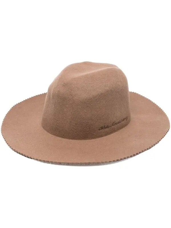 WHITE MOUNTAINEERING Wool Fedora Hat - Brown