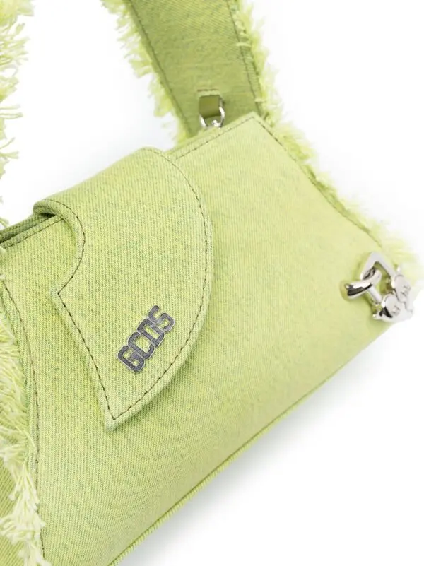 Gcds Comma Denim Bag - Green