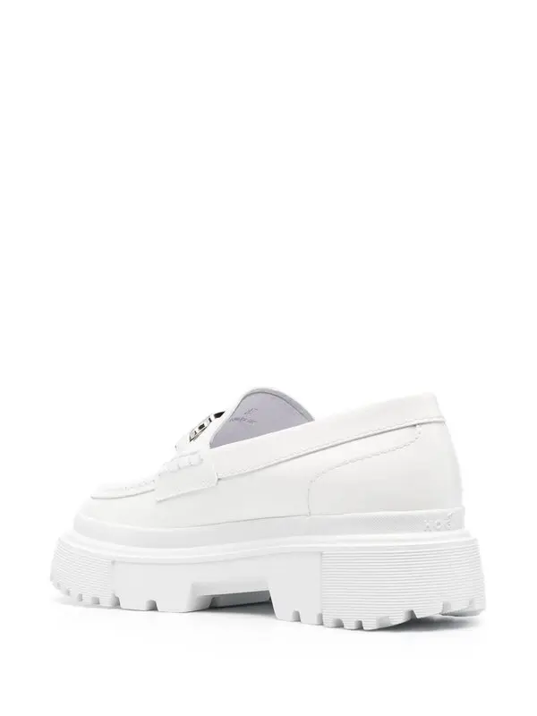 Hogan Logo-buckle 55mm Platform Loafers