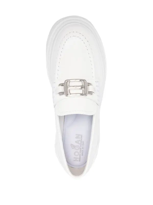 Hogan Logo-buckle 55mm Platform Loafers