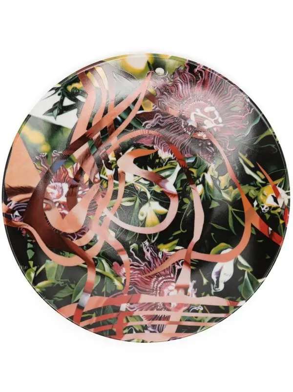 LIGNE BLANCHE Rosenquist Porcelain Plate - Red