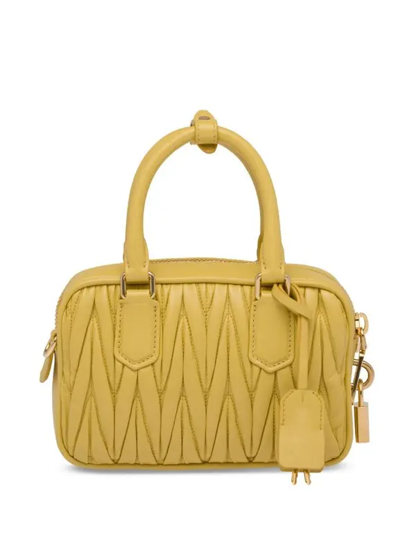バッグ miumiu hand bag yellow archive Miu Miu Yellow Leather Bag – Guzzi Archive