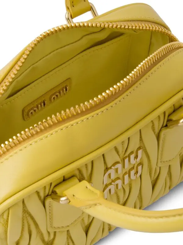 バッグ miumiu hand bag yellow archive Miu Miu Shoulder Bag - Yellow | Editorialist