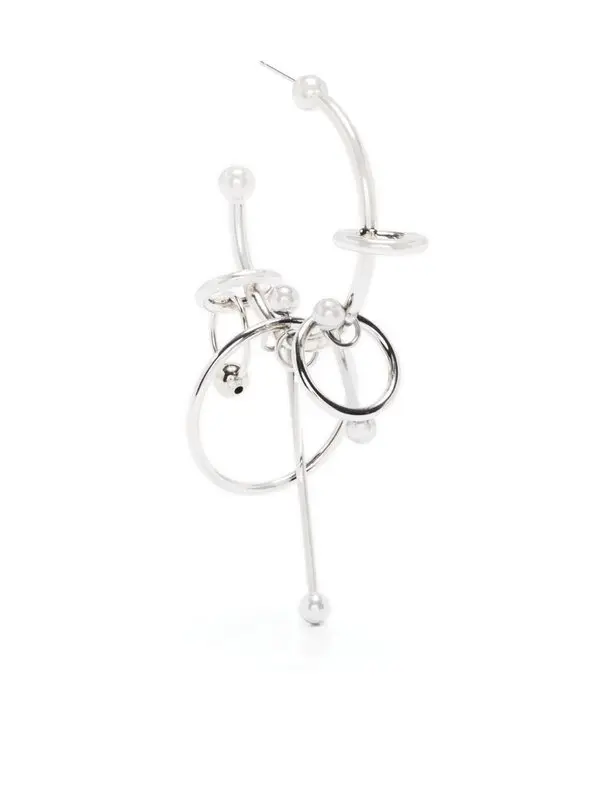 JUSTINE CLENQUET Carl Multi-piercings Single Earring - Silver