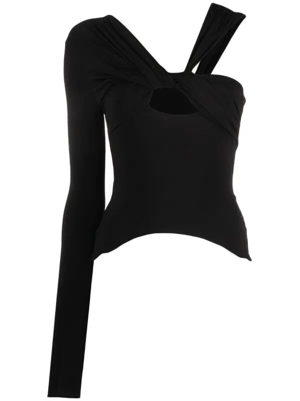 NENSI DOJAKA One-shoulder Top - Black