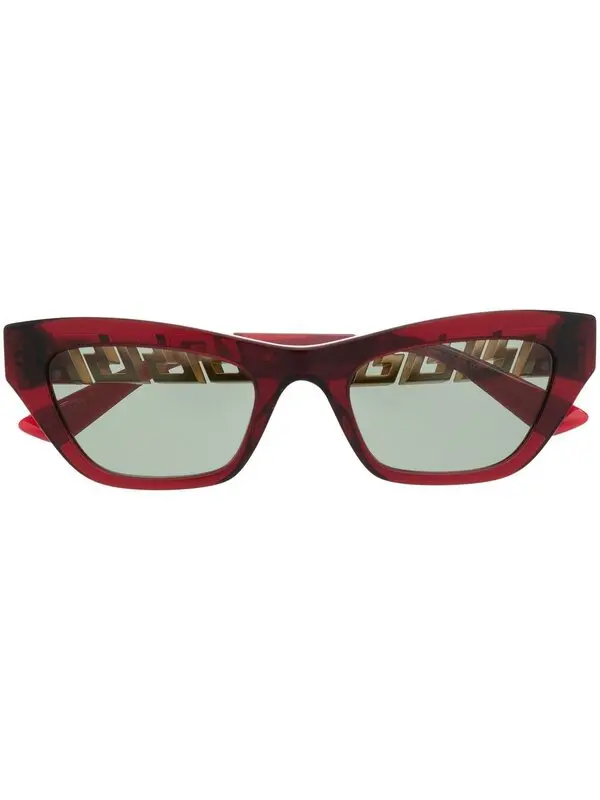 Versace La Greca Cat-eye Sunglasses - Red