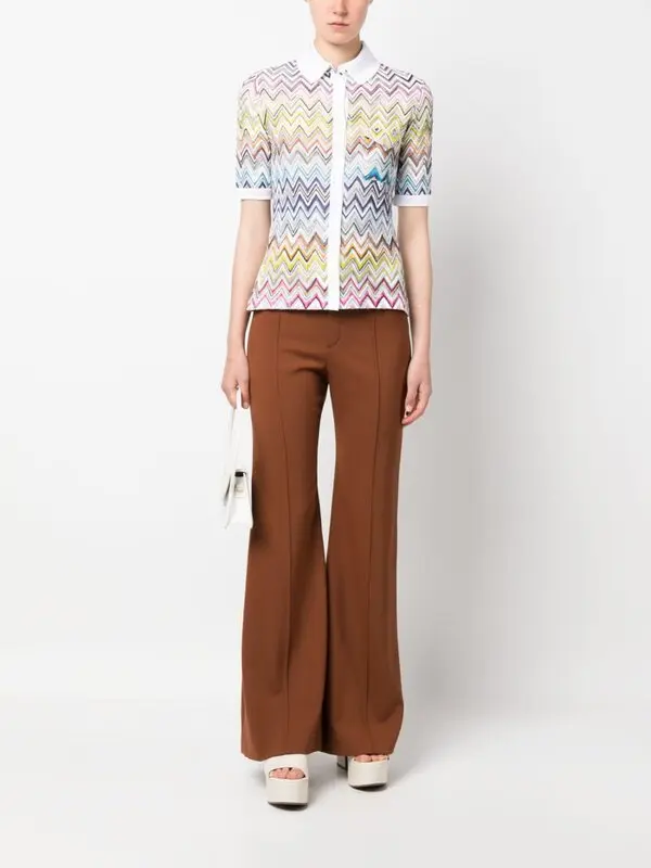 Missoni Zigzag Pattern Polo Shirt
