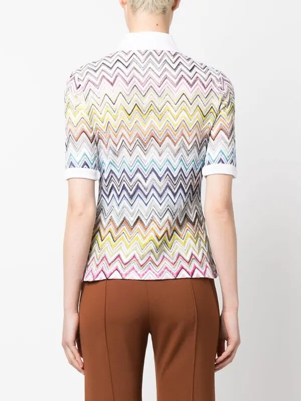 Missoni Zigzag Pattern Polo Shirt