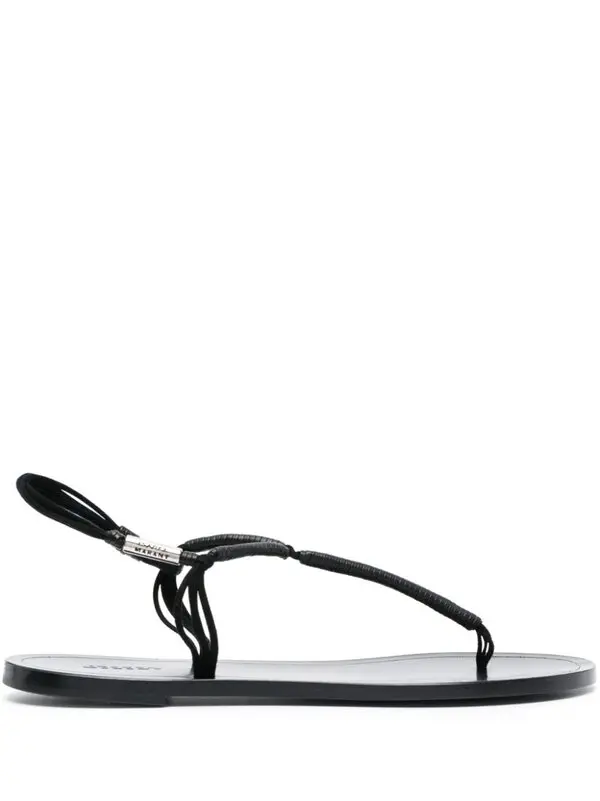 Isabel Marant Single Toe Strap Sandals - Black